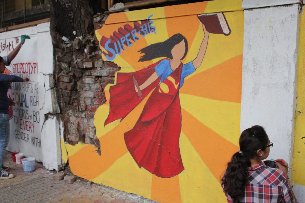 Project MAD: Indian youth use wall art to raise awareness about ...